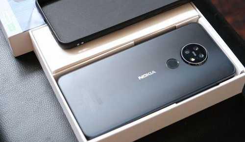 Телефон Nokia 7.2 в коробке