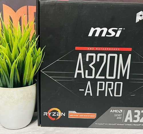 Материнская плата LGA AM4 MSI A320M-A Pro