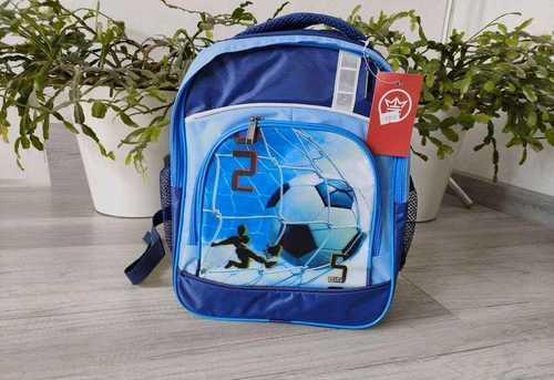 Новый Рюкзак школьный Футбол синий