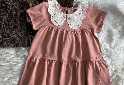 Платье Zara розовое р.104,116,122,128