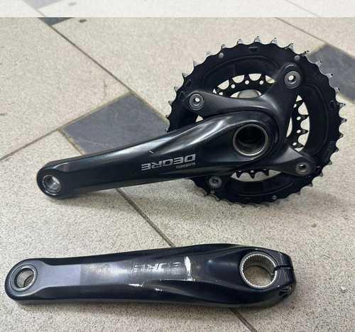 Система шатунов shimano deore M617 175мм