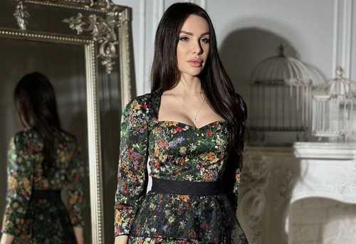 Платье из ткани Ульяны Сергиенко