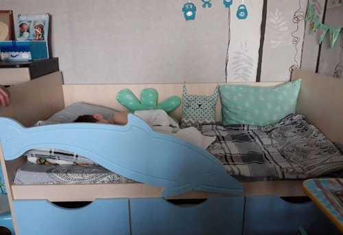 Детская кровать дельфин
