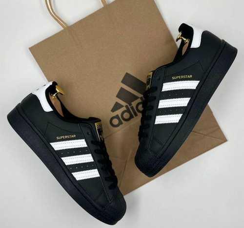 Мужские кроссовки Adidas Superstar Black