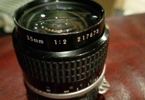 Объектив Nikon Nikkor 35 mm F2.0 AI-S