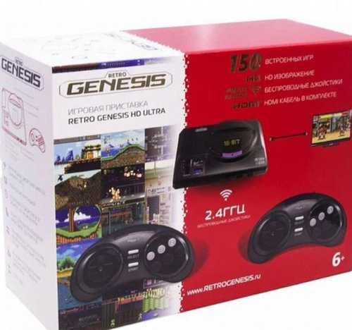 Sega Retro Genesis HD Ultra 150 игр 2 беспроводных