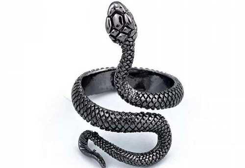 Кольцо Чёрная Змея. Безразмерное. Новое