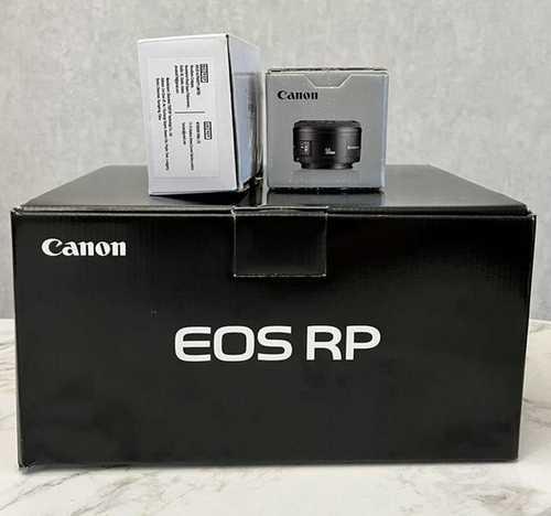 Canon eos rp kit ef50mm 1.8 ii+адаптер