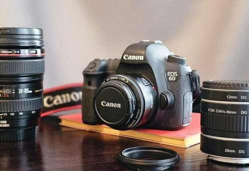 Зеркальный фотоаппарат Canon 6d WG Пробег 43767