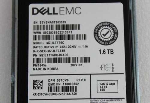 Dell 3TCV6 mzilt1T6hbjr0D3 1.6TB