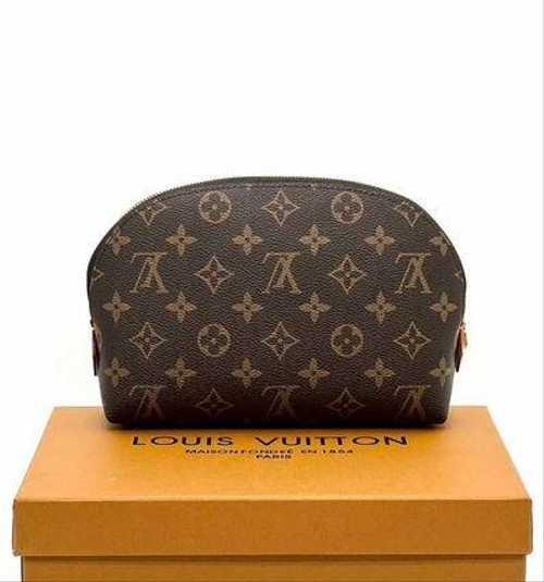 Косметичка коричневая женская Louis Vuitton LV