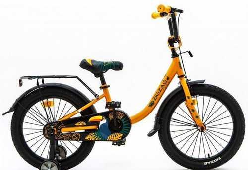 Детский велосипед zigzag 18" Zoo оранжевый (2024)