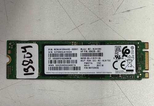 SSD бу M2 SATA Samsung PM871b 128 gb 19804 ч