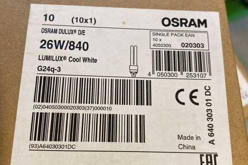 Лампа Osram G24q-3 Dulux D/E 26/840