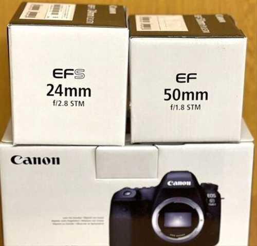 Canon EOS 6D II body+EF 24mm, EF 50mm STM