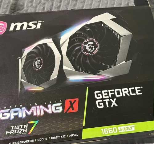 Видеокарта Gtx 1660 super msi