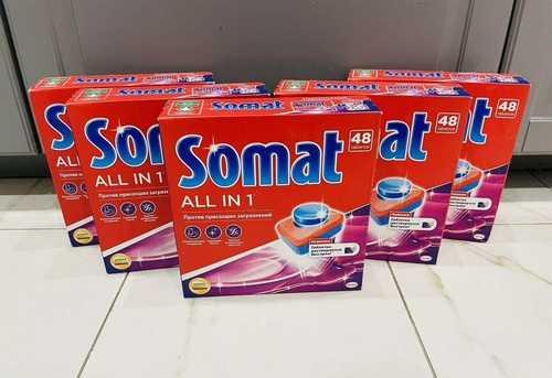 Таблетки для посудомоечной машины Somat all in 1