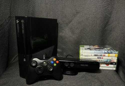 Xbox 360e + Kinect + Диски