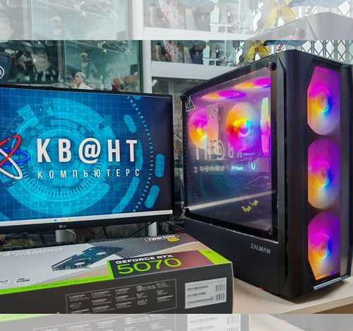 Игровой ПК, Core i5-14400, GeForce RTX 5070 12 ГБ, RAM 32 ГБ