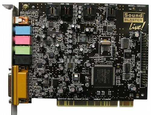 Звуковая карта Creative Live 5,1 SB0220/SB0100 PCI