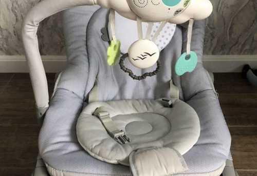 Шезлонг кресло качалка детский chicco baloon dots
