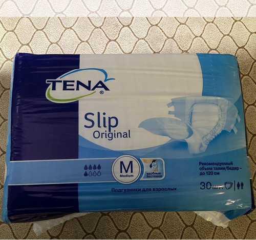 Памперсы для взрослых tena slip original размер М