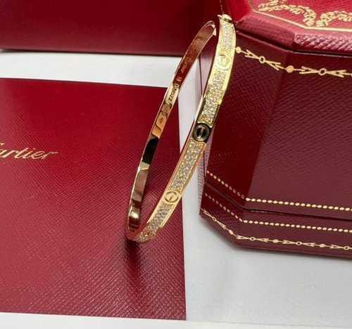 Браслет Cartier Love 18 ct. россыпь