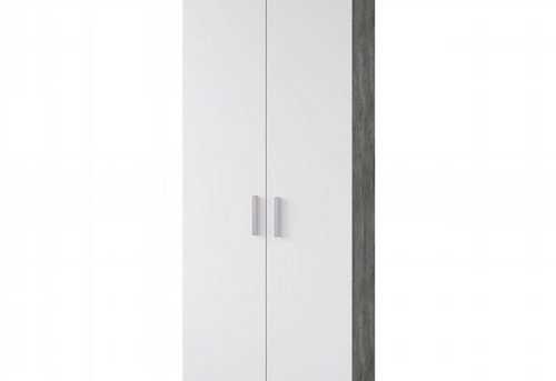 Шкаф для одежды Инстайл шк-29, бетон/белый