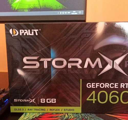 Видеокарта Palit RTX4060 stormx 8GB gddr6 128-bit