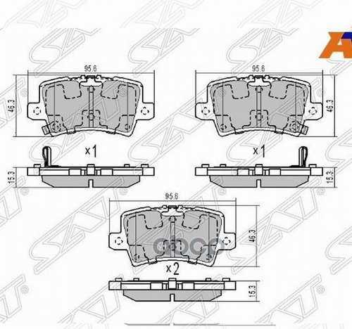 Колодки тормозные зад Honda civic FK