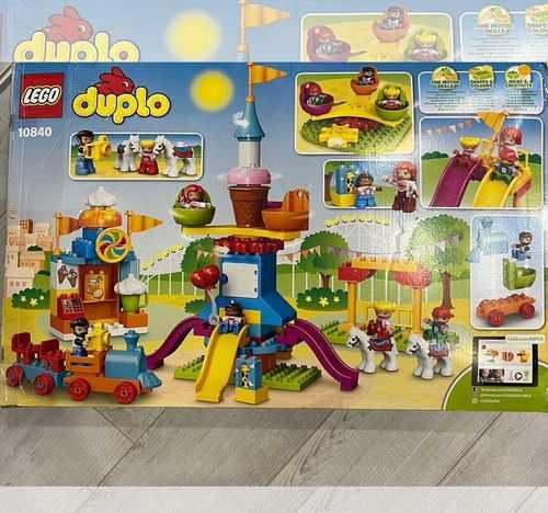 Lego duplo 10840 парк аттракционов