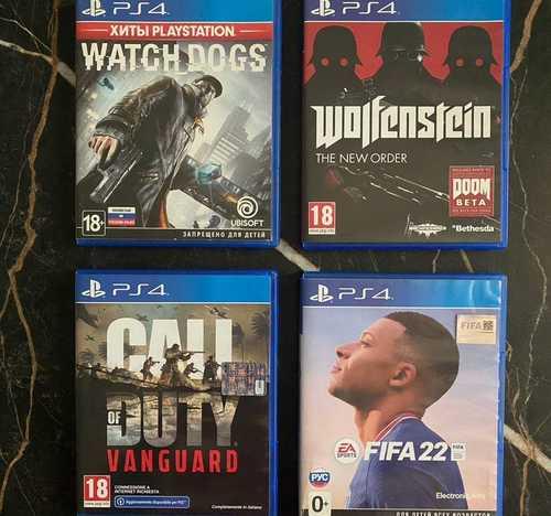 Игры Ps4 Ps5 Комплект 5 шт Диски PlayStation 4-5