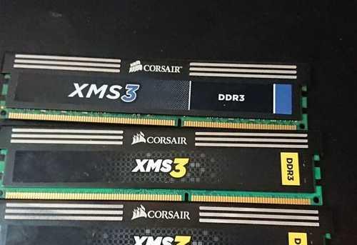 Оперативная память DDR3 Corsair XMS3 1600MHz