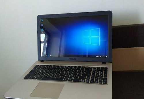Стильный тонкий ноутбук Asus x540, аккум 4 часа