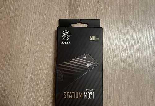 Ssd nvme m2 500gb msi spatium m371