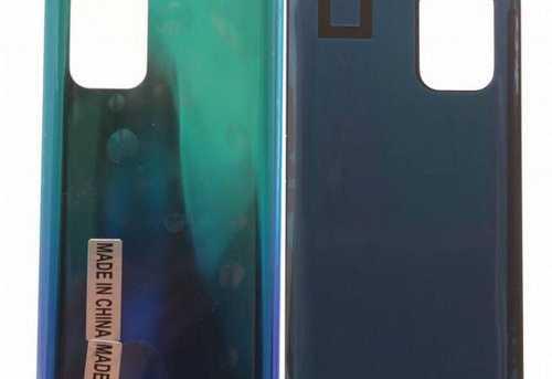 Задняя крышка для Xiaomi Mi 10 Голубая (со скотчем
