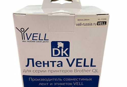 Лента Vell VL-B-DK 11209 (DK11209) 62 мм х 29 мм