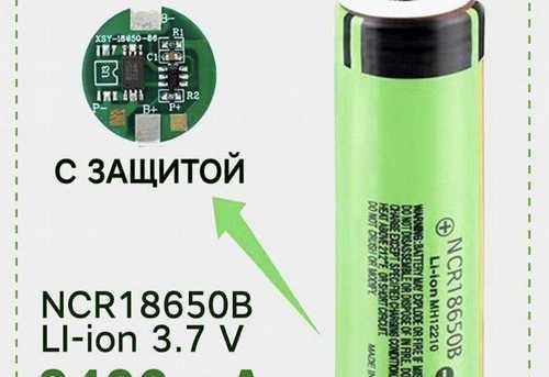 Аккумулятор NCR 1 шт 18650B 3400 mAh с защитой