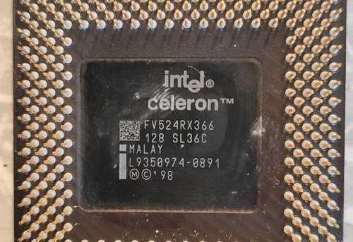 Ретро-процессор Intel Celeron FV524RX366