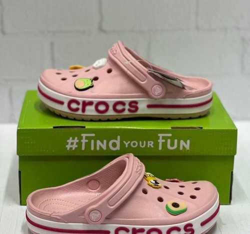 Тапочки Crocs р36-41 Кроксы розовые сабо