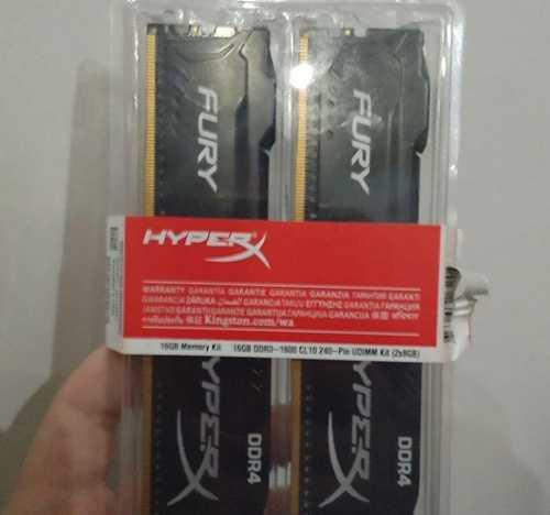 Оперативная память ddr4 hyperx fury 8gb 3200