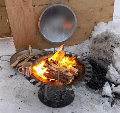 Очаг для костра, мангал, садж из нержавеющей стали