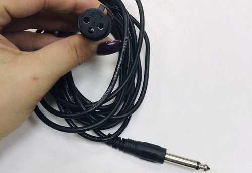 Кабель xlr jack 6,35