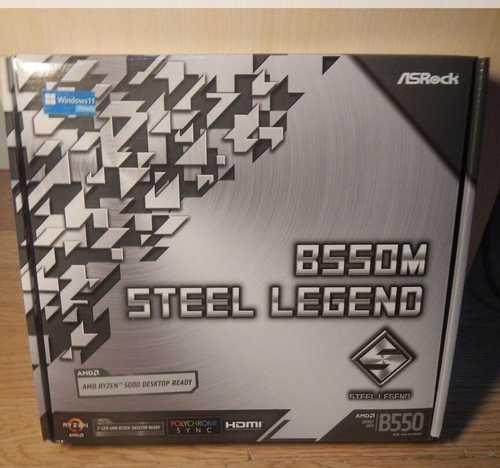 ASRock B550M Steel Legend, AM4, AMD B550,Micro-atх