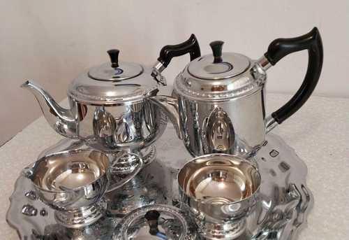 Сервиз чайный мельхиор серебрение Кольчугино