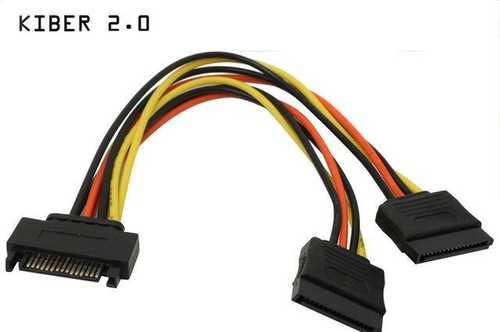 Переходник Molex - 2 SATA(F)