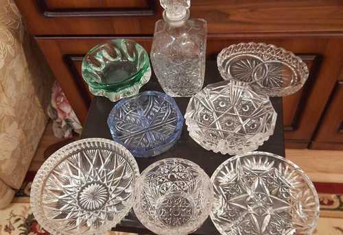 Хрустальная посуда + стекло