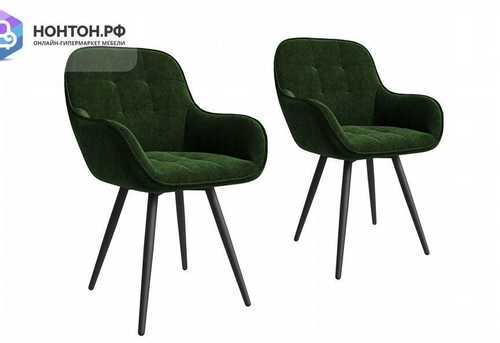 Комплект стульев Сильвер зеленый / черный
