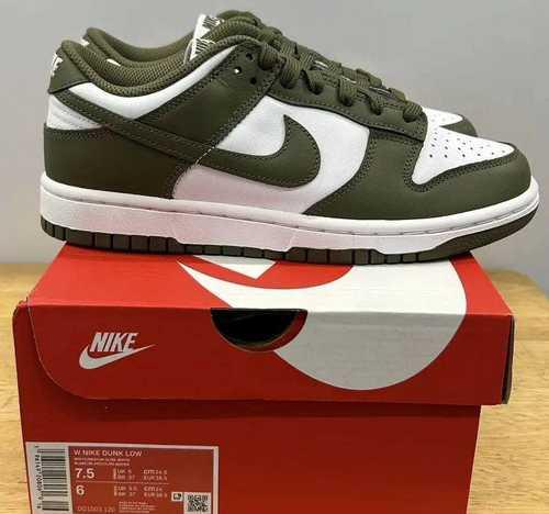 Nike dunk low medium olive оригинал