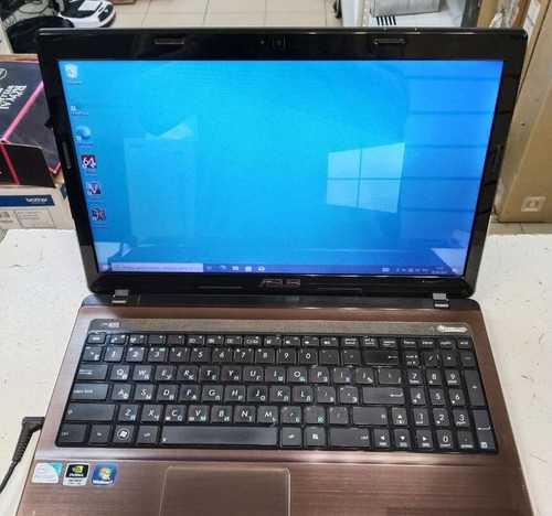 Asus k53s 2 ядра, 4 гига, 750гб, gt610